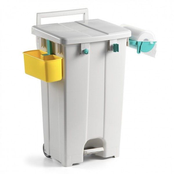 Kάδος απορριμμάτων Derby 90Lt με ρόδες και πεντάλ